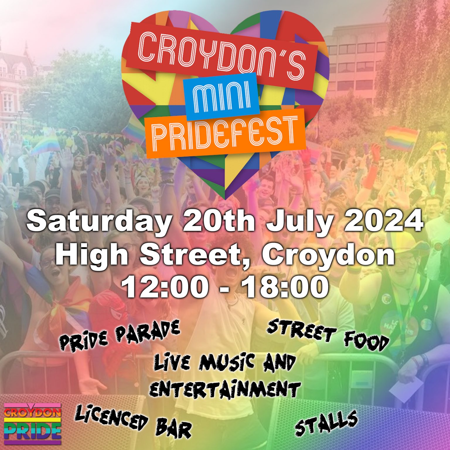 Croydon's Mini PrideFest – 20th July 2024 - Croydon Pride